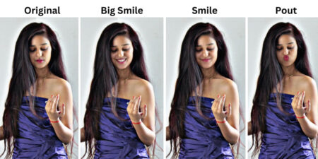 Change facial expressions in a Photo with this online tool by AILab Tools