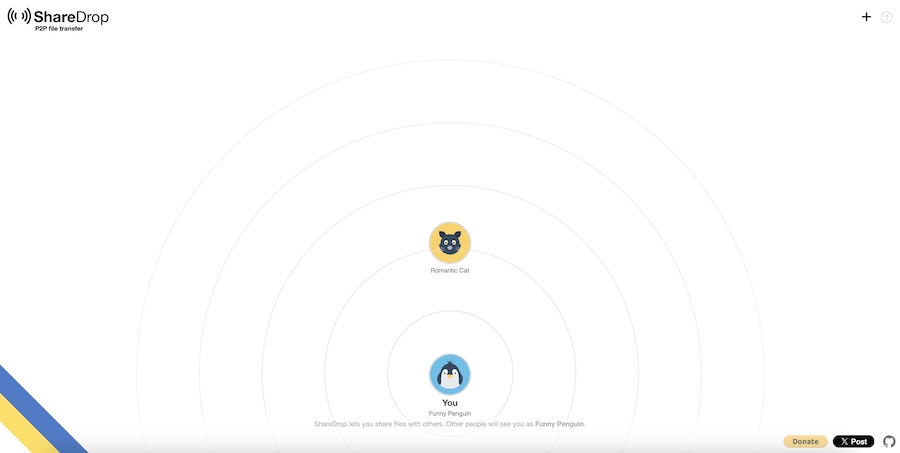 ShareDrop: Open-source P2P file transfer across devices