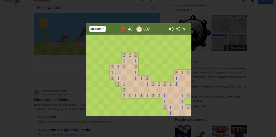How to Play Minesweeper on Google