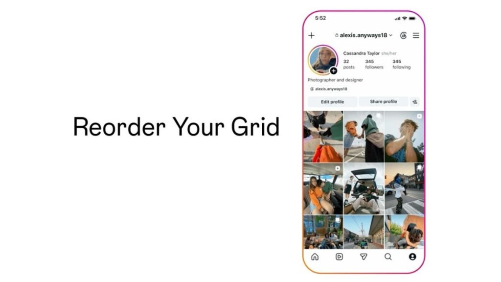 Instagram Rolls Out Reorder Your Grid Feature, Letting Users Rearrange ...
